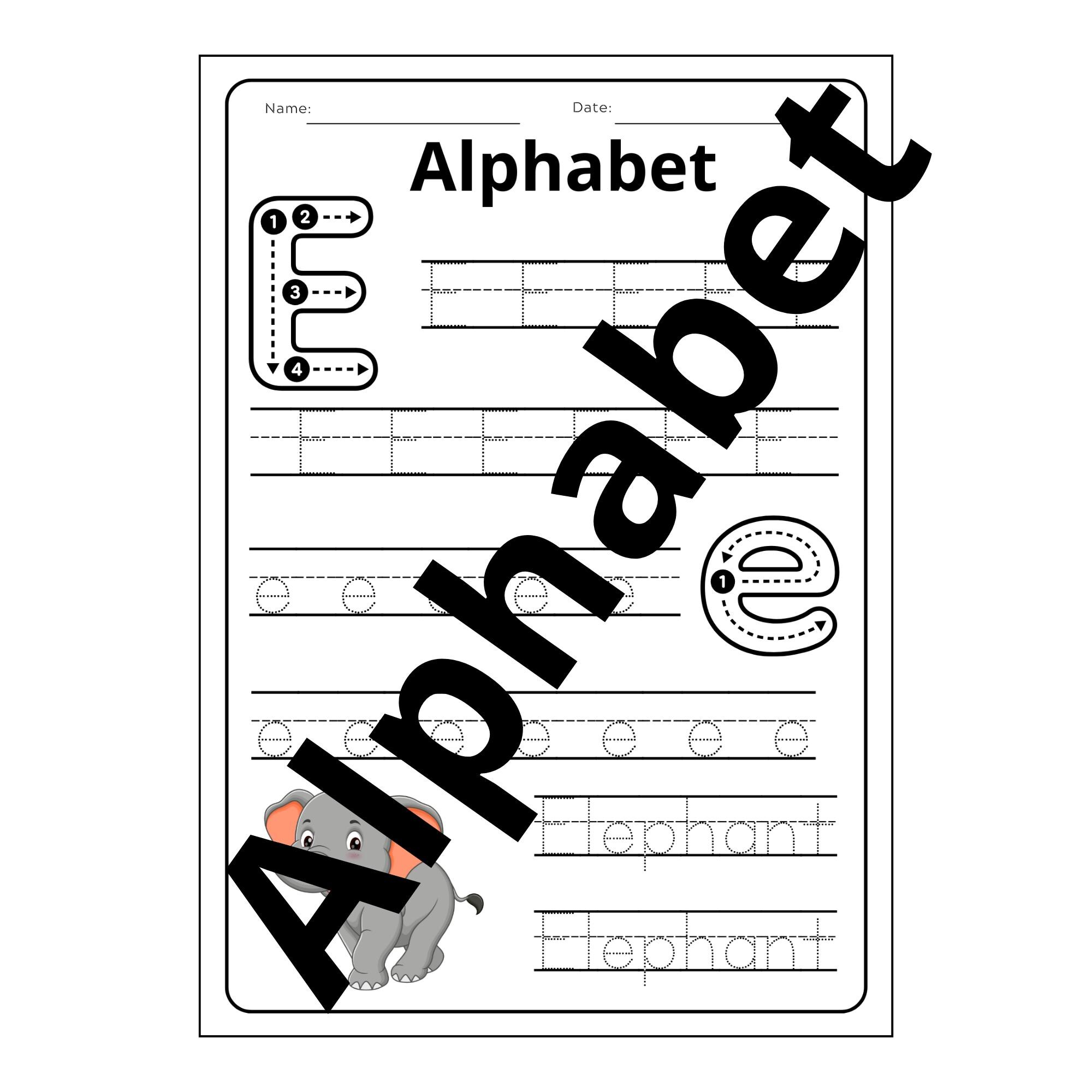 Tracing Alphabet (A–Z) Worksheet | Letter Formation Kindergarten ...