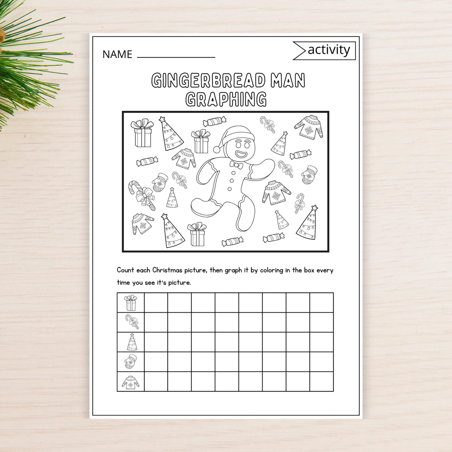 Christmas Activity Pack: Color by Number, Let’s Count, Connect-the-dots ...
