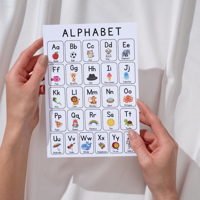 Fun Alphabet Flashcards A–Z | Printable ABC Flashcards for Preschool ...