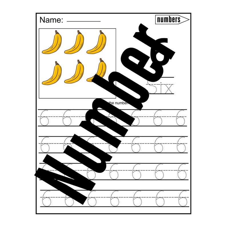 Number Tracing Worksheets Preschool Number Writing Practice ...