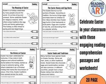 Spring Reading Comprehension Passages Worksheets Questions Writing Text ...