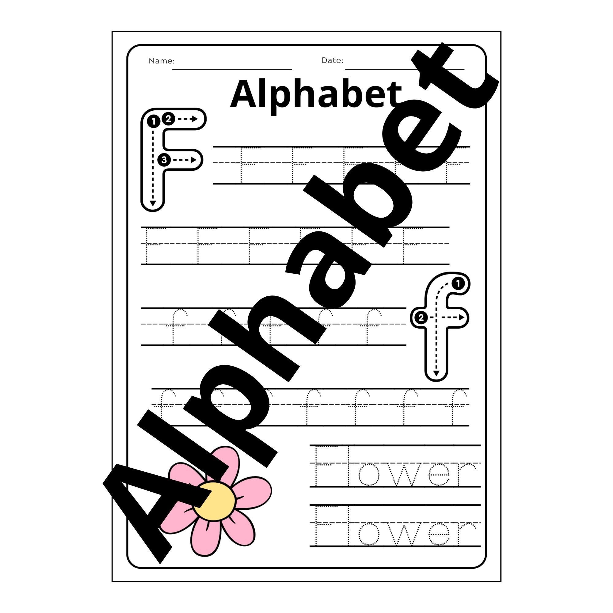 Tracing Alphabet (A–Z) Worksheet | Letter Formation Kindergarten ...