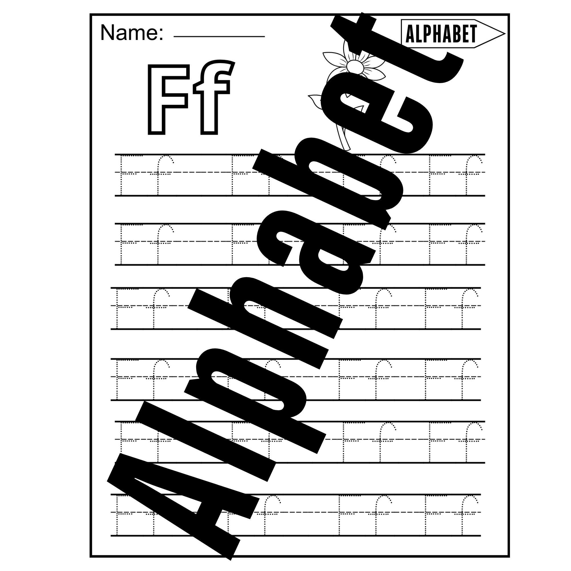 Alphabet Worksheets for Pre-k ABC Handwriting Practice Worksheets ...
