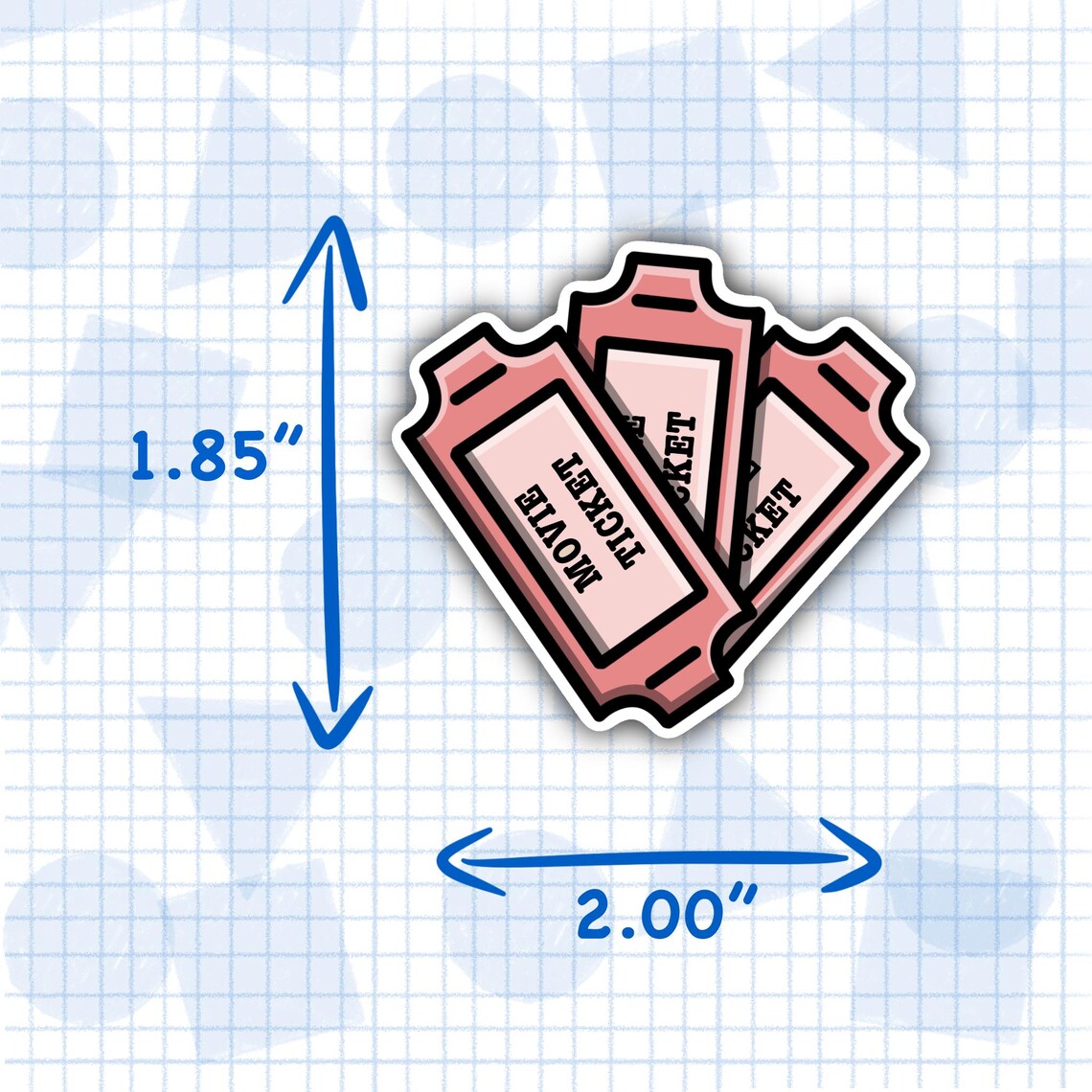Movie Themed Sticker Pack (5pc.), Cinema Stickers, Cute Stickers ...