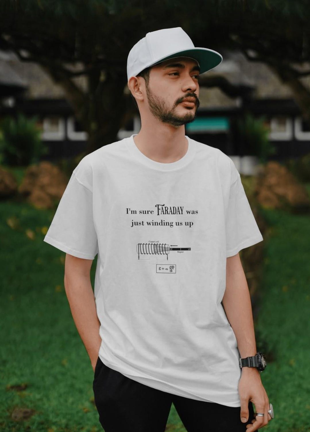 Faraday Science Tshirt, Science Diagram T-shirt, Nerd T Shirt, Funny ...