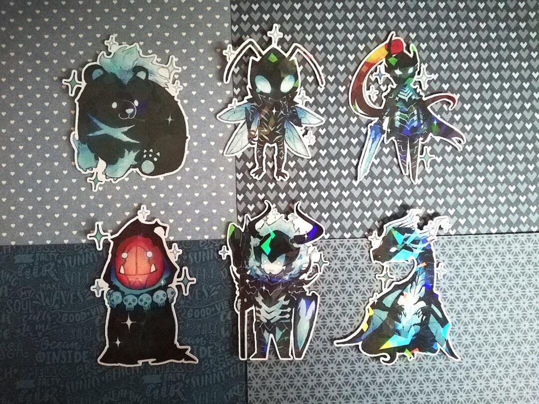 SL Chibi Die Cut Sticker Set Shadow Soldier Iron, Tusk, Igris, Tank ...