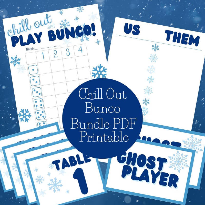 Bunco Winter Themes - Etsy