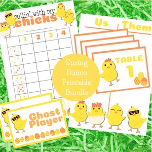 Easter Bunco Printable Bundle | Bunco PDF | Rolling With My Chicks ...
