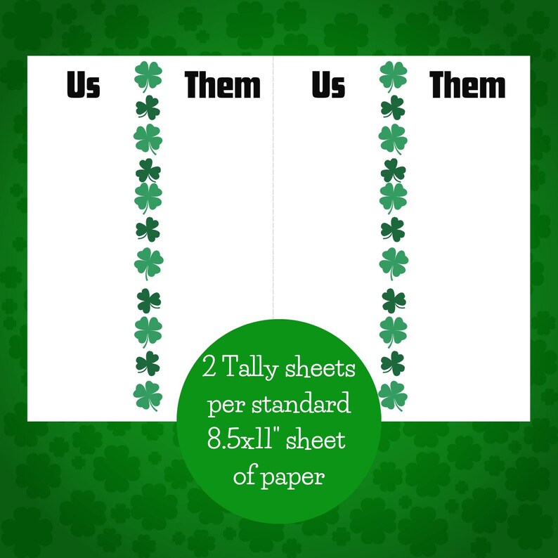 Shamrock and ROLL Bunco Printable Bundle | St Patrick's Day Bunco ...