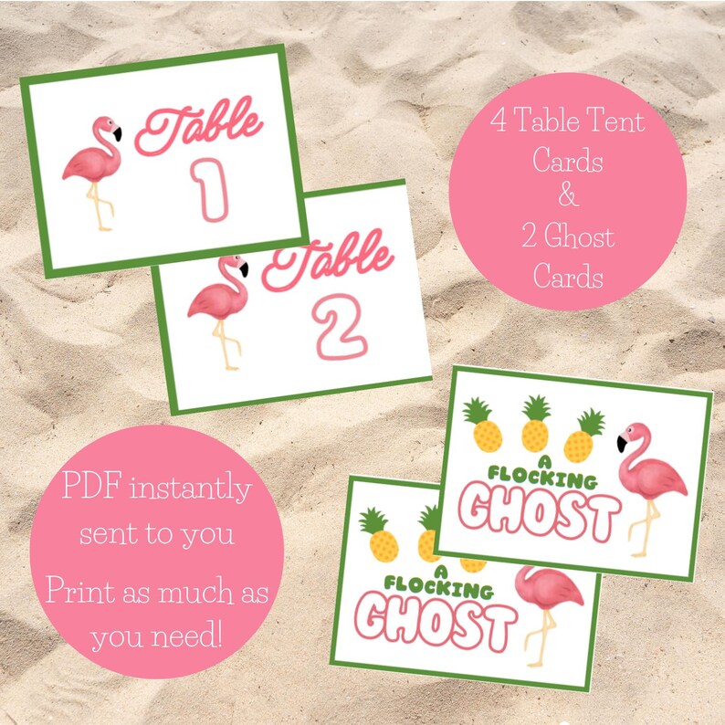 Flamingo Bunco Printable Bundle: Scoresheets & Table Cards (PDF) - Etsy