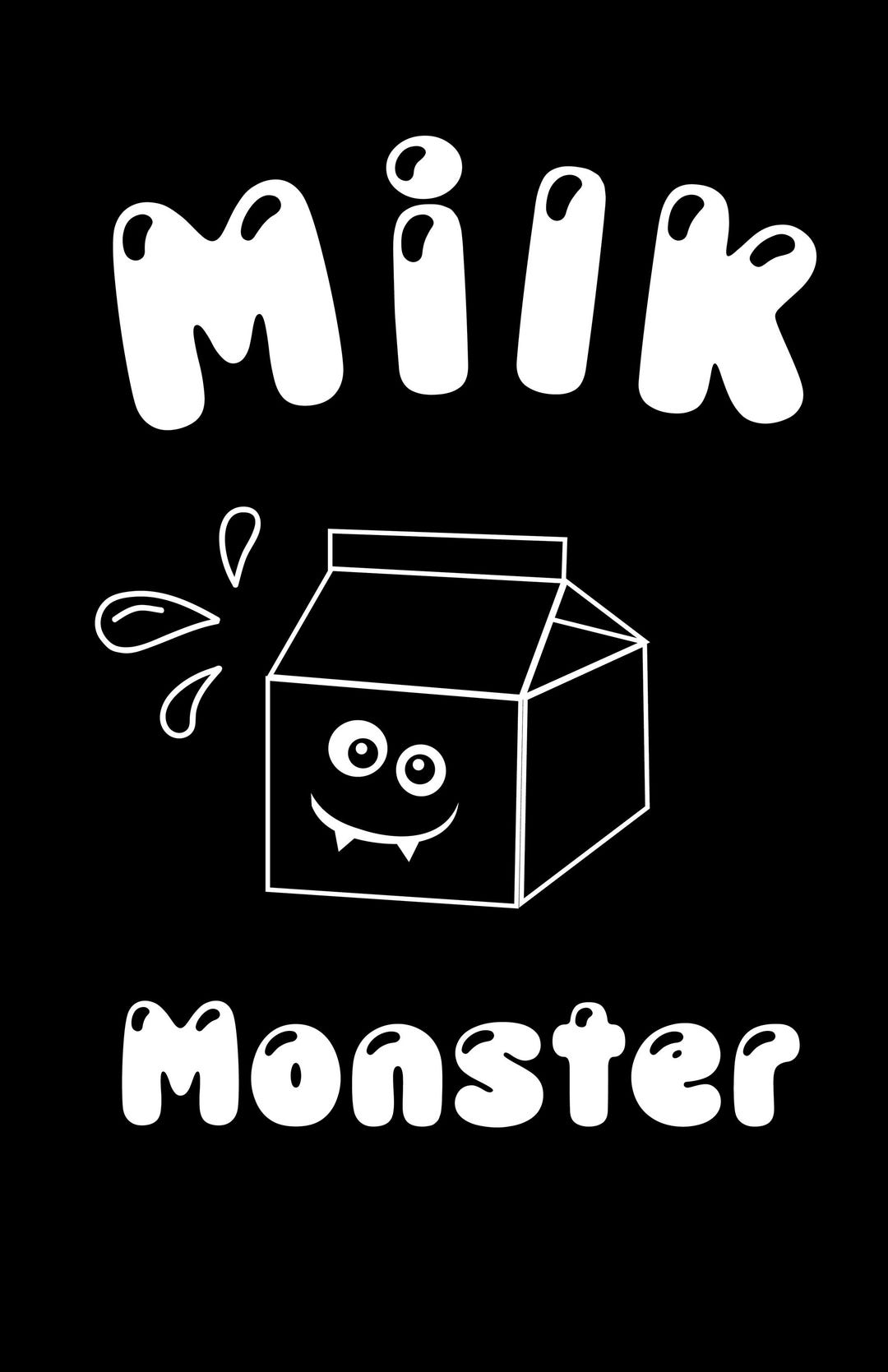 Milk Monster Baby Art,nursery Artwork, Kid Art - Etsy