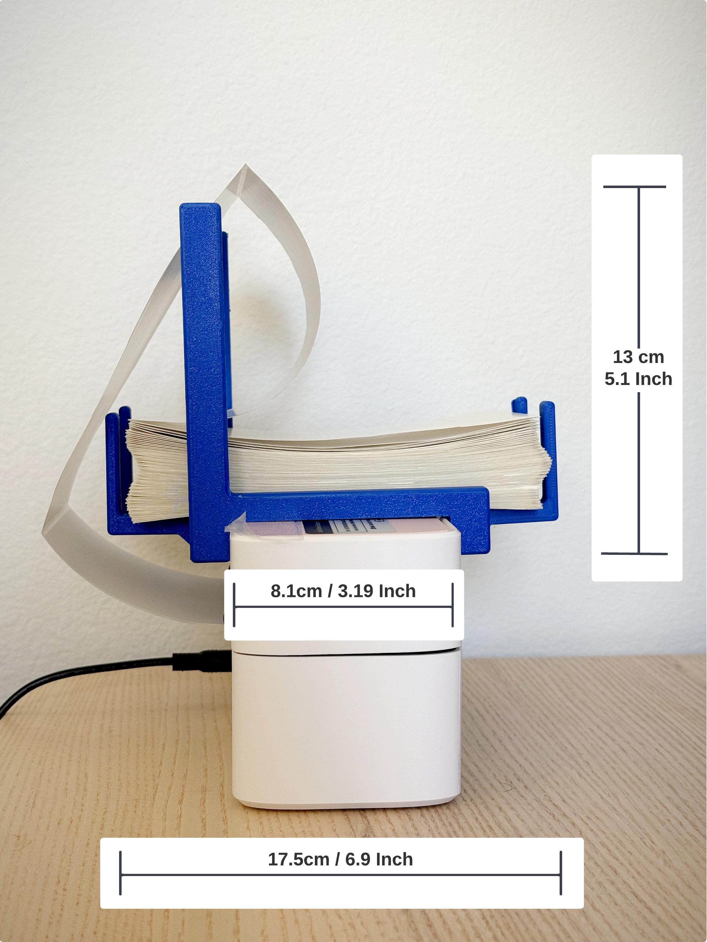 Top Mounted Label Holder for Thermal Printer | Desk Space Saver | Fits ...