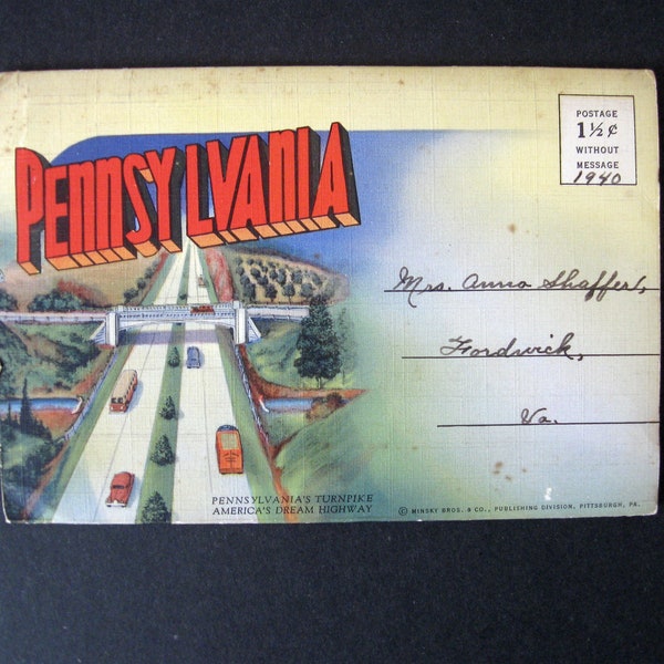 Fold Out Postcard - Etsy