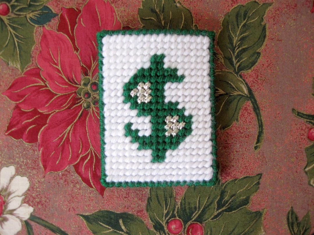 All Occasion Plastic Canvas Dollar Sign Gift Card Holder, All Occasion ...