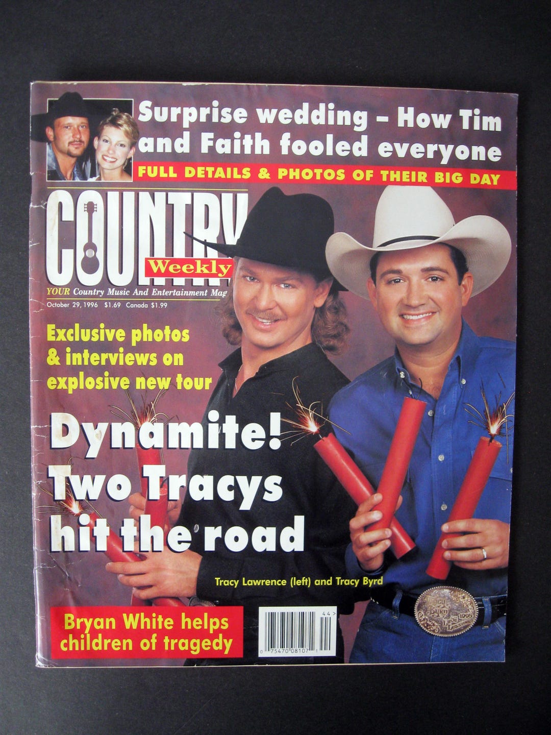 Country Weekly Magazine October 29, 1996, Tracy Byrd and Tracy Lawrence ...