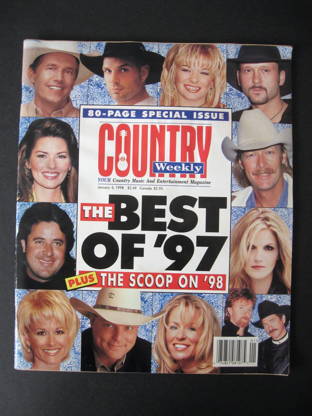Country Weekly Magazine January 6, 1998, the Best of '97 Plus the Scoop ...