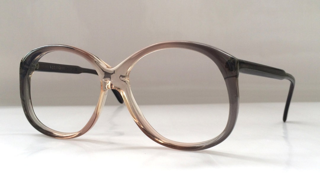 80s Vintage German Köln Optik Oversized Round Frame Eyeglasses Etsy