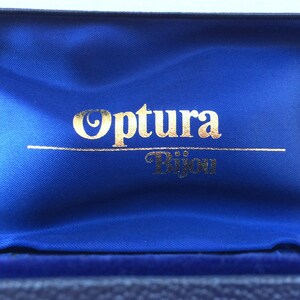 80s Vintage Blue Optura Bijou Eyeglasses Box Glasses Container Retro ...