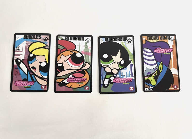 Vintage 2002 the Powerpuff Girls Collectible Metro Tickets Cute Gift ...