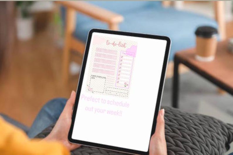 Pink Digital to Do List: Printable | Minimalist and Chic Planner - Etsy