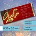 Golden Gala Ticket Template,admit One Printable Digital Download,black ...