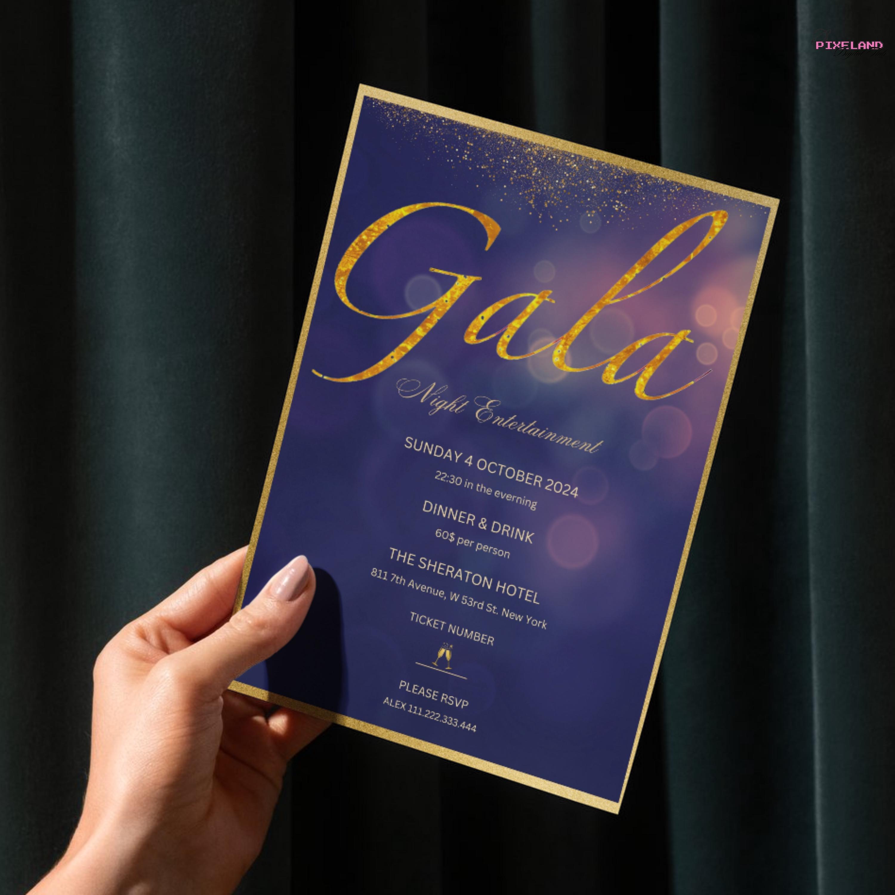 Editable Gala Invitation, Gala Party, Fundraise,corporate Invite ...