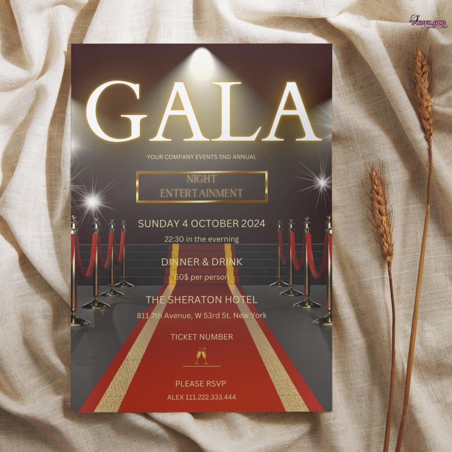 Editable Gala Invitation, Gala Party, Fundraise,corporate Invite ...