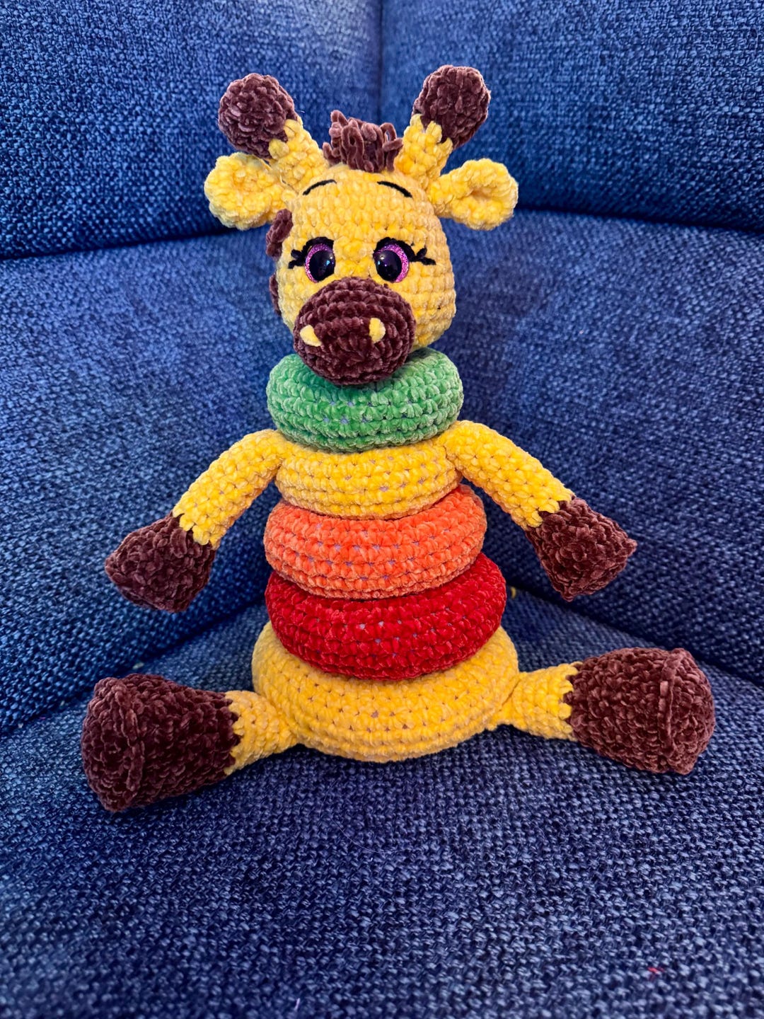 Giraffe Stacking Toy - Etsy