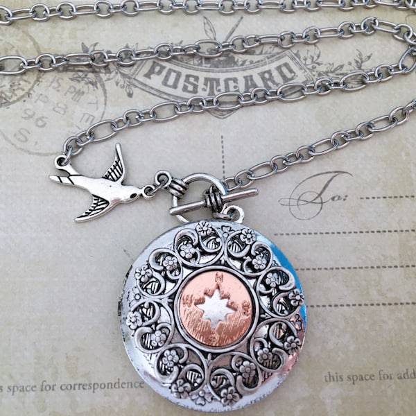 Compass Locket - Etsy