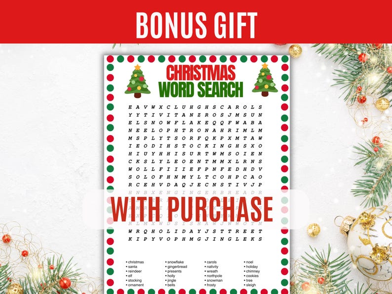 Christmas Word Scramble, Holiday Party Game, Family Game, Christmas ...