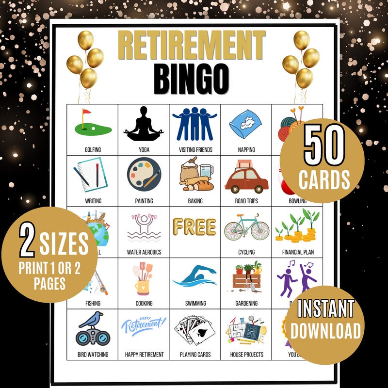 Retirement Party Games - Etsy
