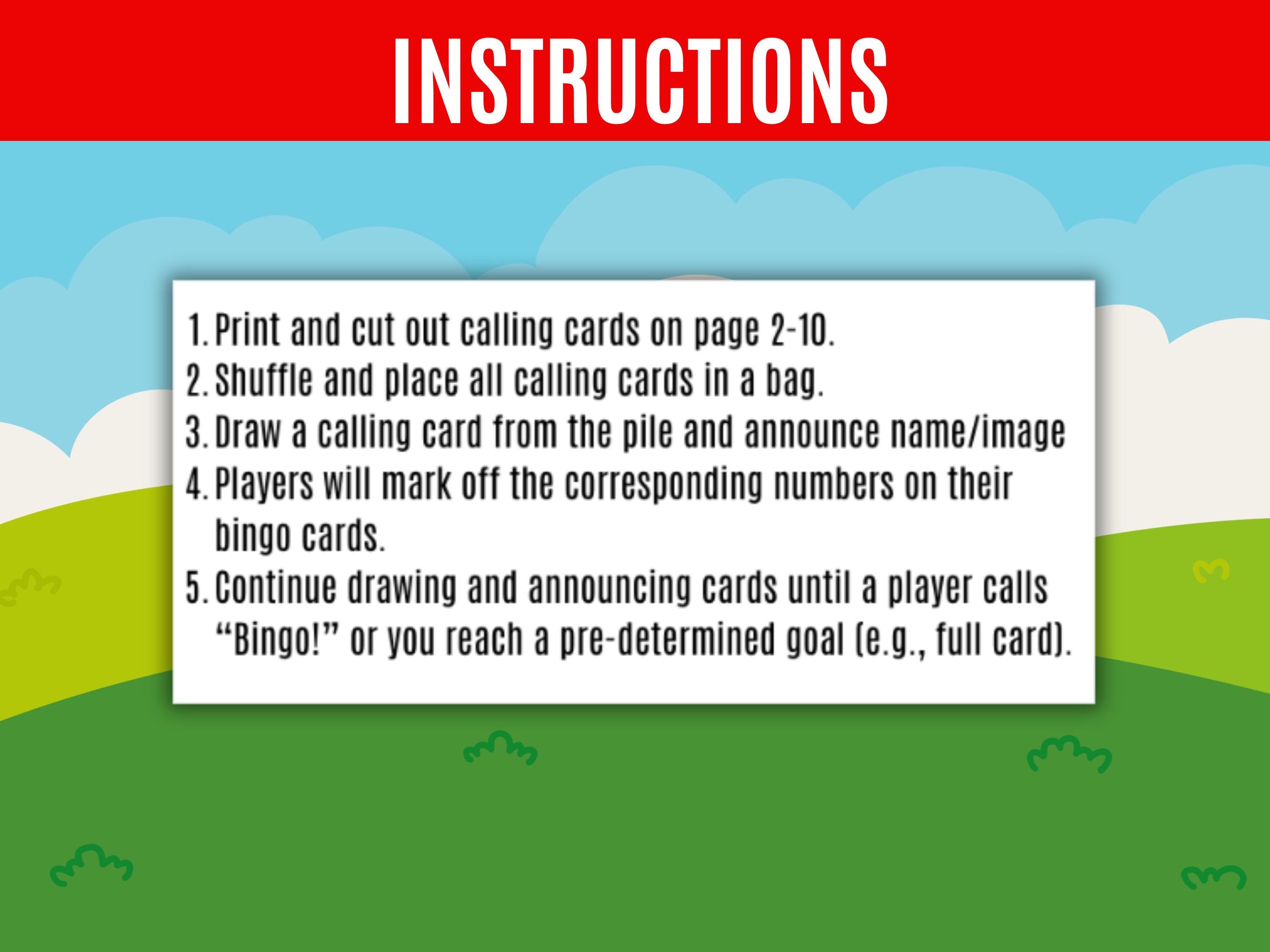 Barnyard Bingo, 50 Printable Farm Bingo Cards, Farm Bingo, Barnyard ...