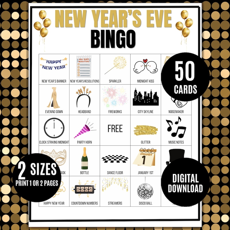 New Years Countdown Games - Etsy
