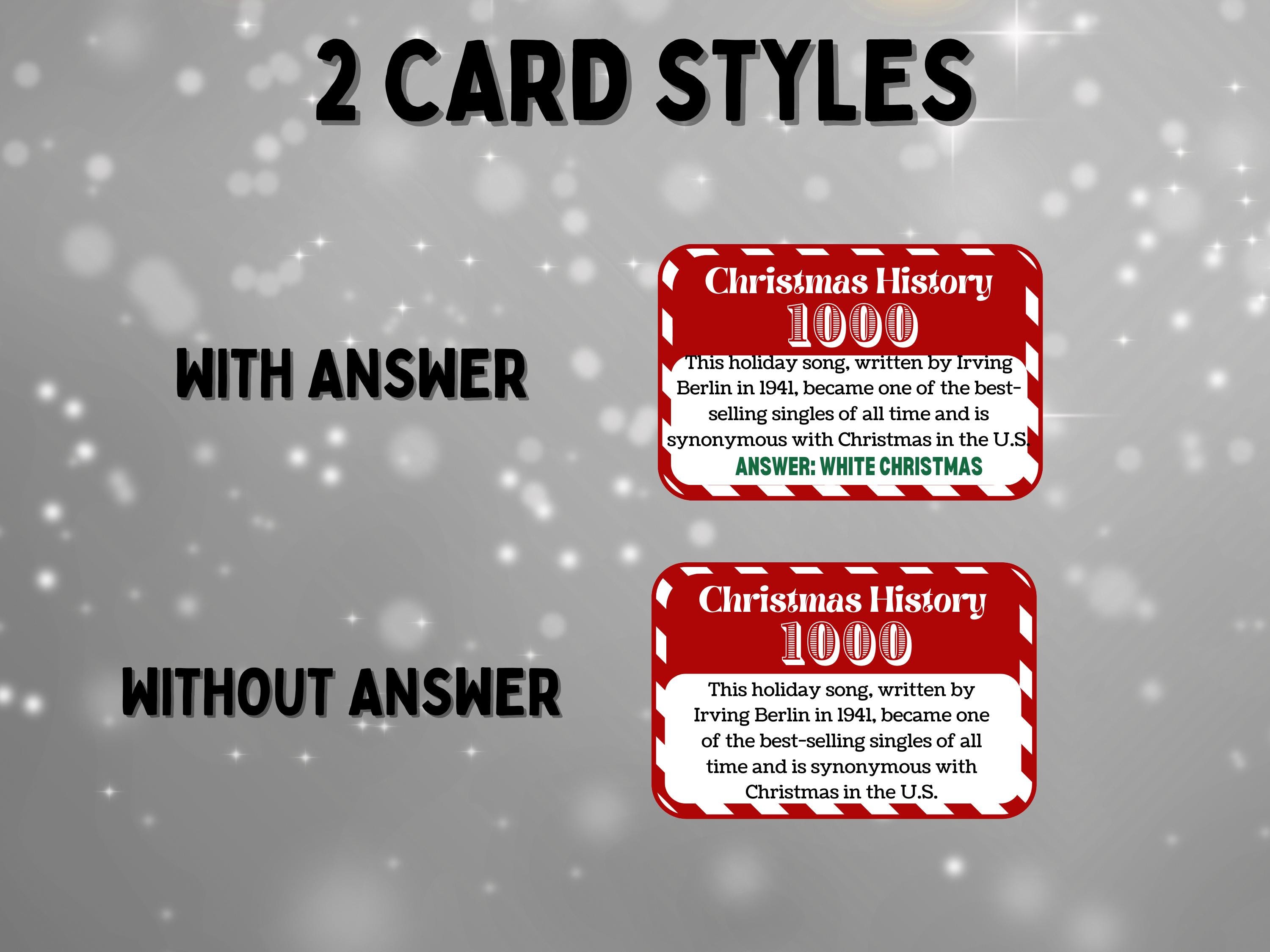 Holiday Jeopardy Game, Printable Christmas Trivia, Christmas Office ...