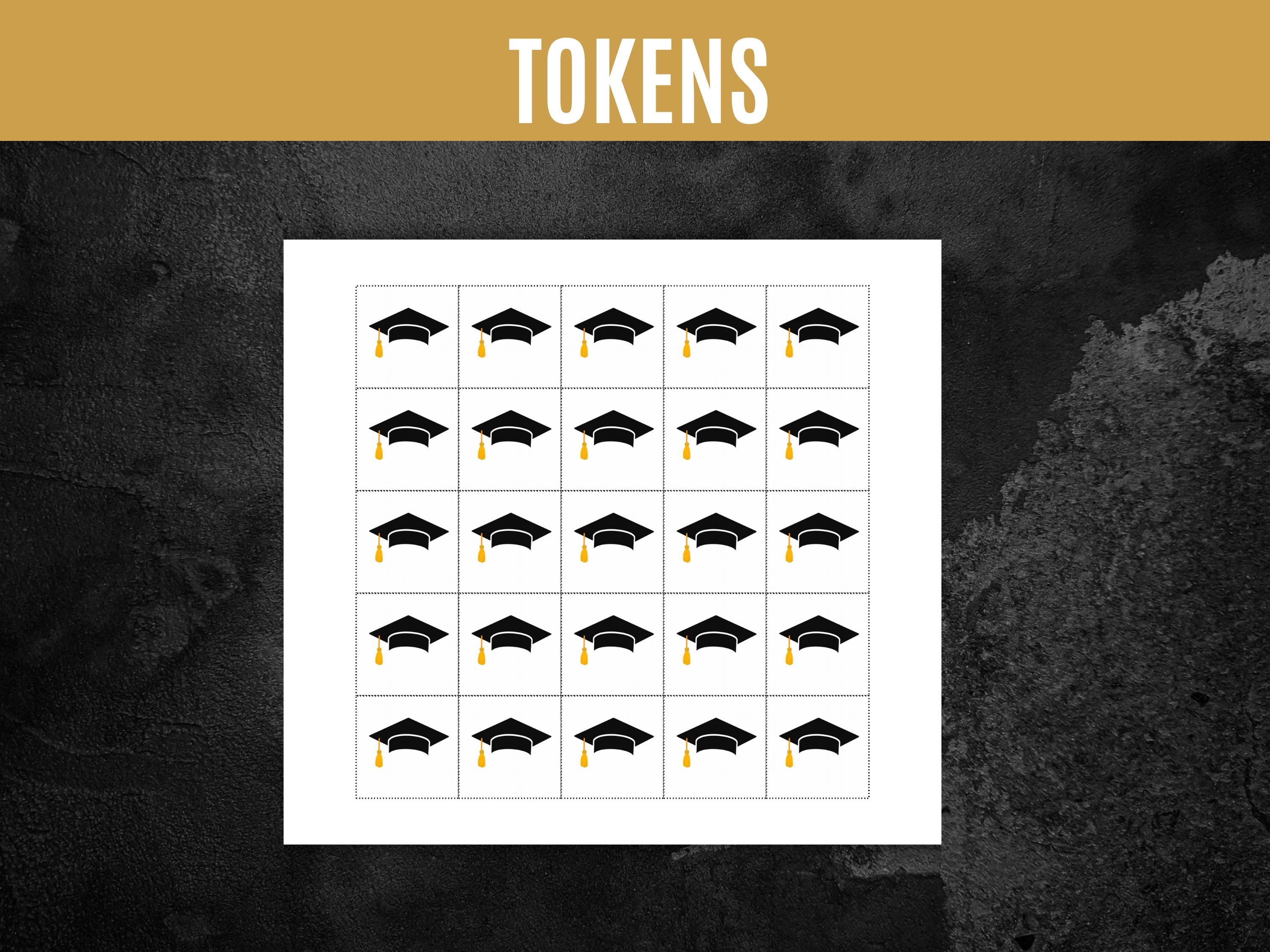 Graduation Bingo, 50 Printable Graduation Bingo Cards, Kids Printable ...