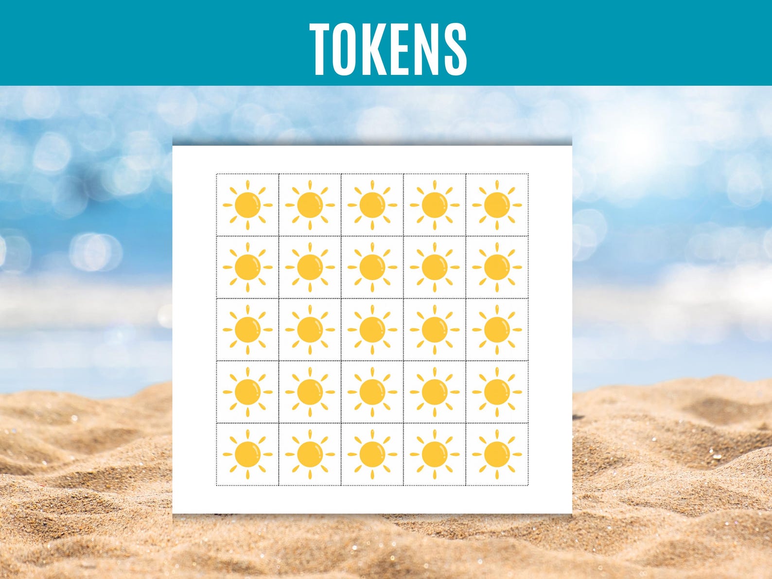 Beach Bingo, 50 Printable Beach Day Bingo Cards, Kids Printable, Summer ...