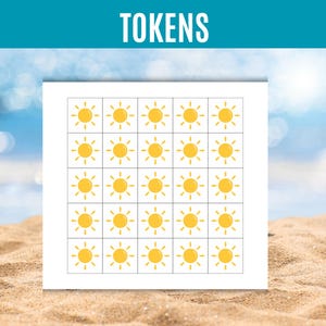 Beach Bingo, 50 Printable Beach Day Bingo Cards, Kids Printable, Summer ...