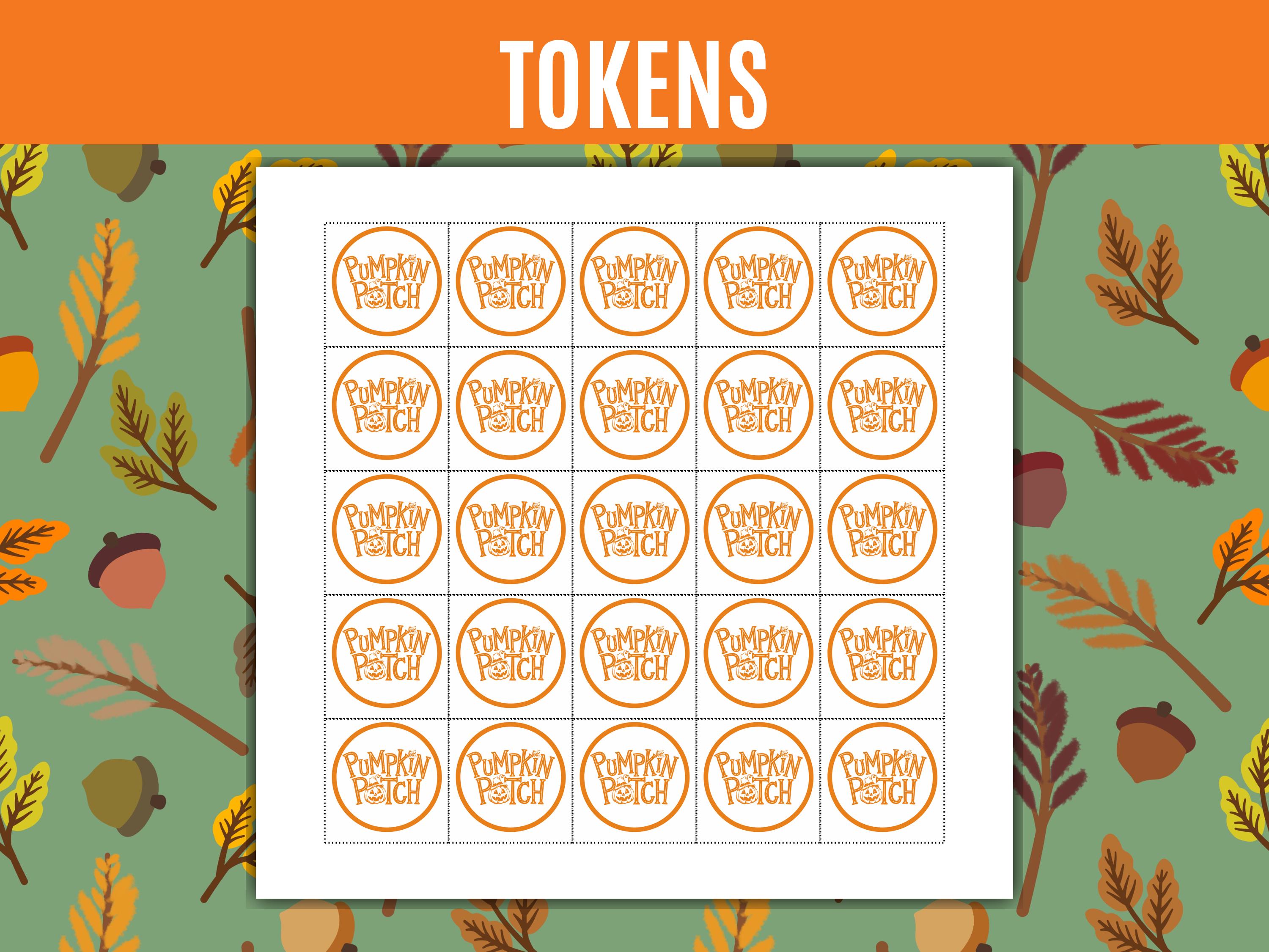Pumpkin Patch Bingo Game: 50 Printable Fall Activity Cards - Etsy