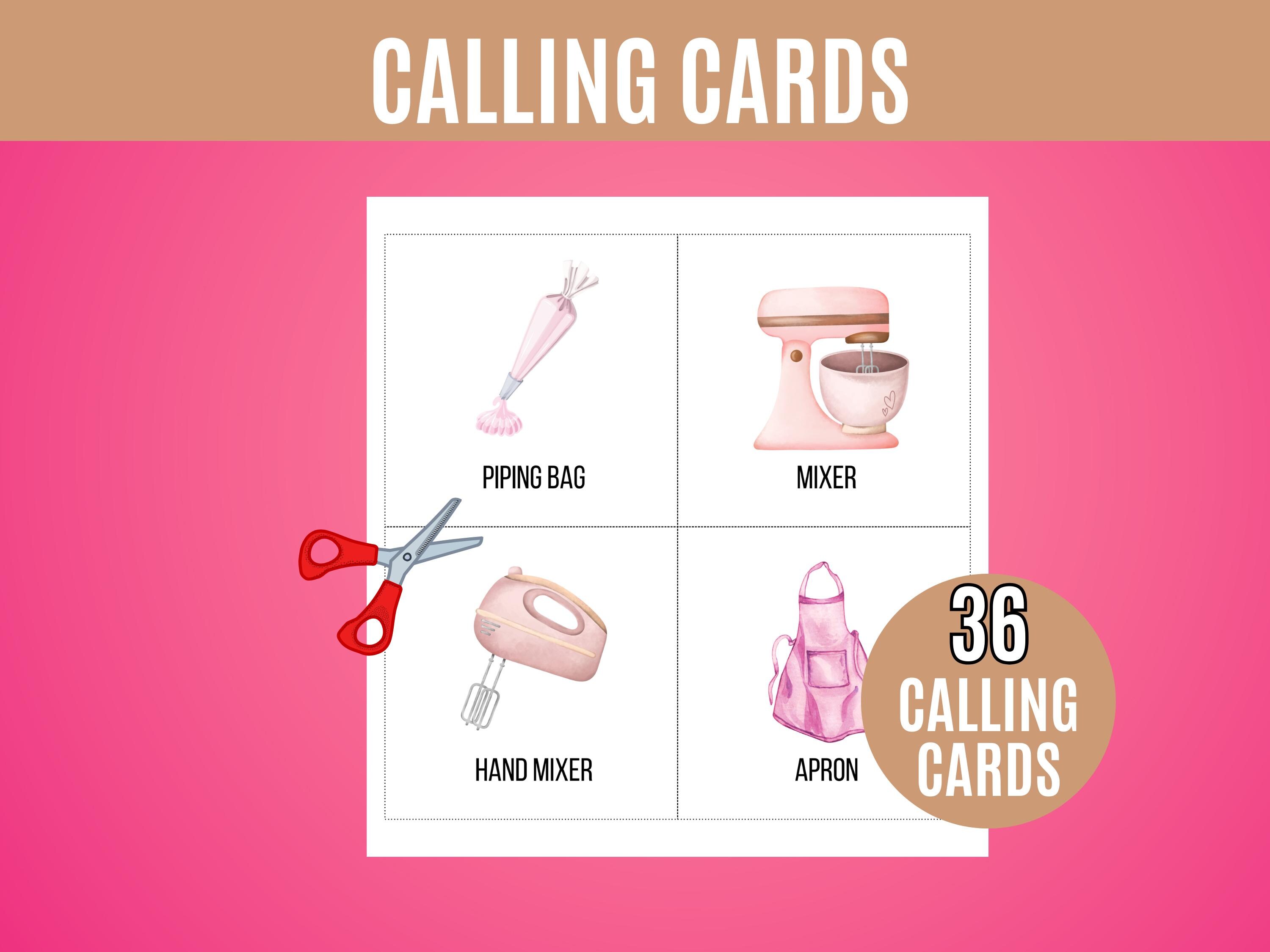 Baking Bingo Cards, 75 Printable Baking Bingo Cards, Kids Printable ...