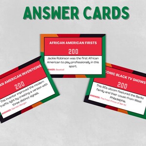 Black History Jeopardy Game, Printable Black History Trivia, Black ...