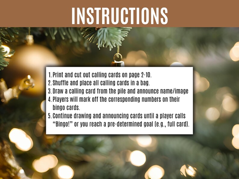 Gingerbread Bingo Game, 50 Printable Bingo Cards, Christmas Activity ...