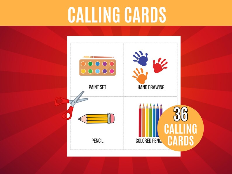Art Bingo Cards, 50 Printable Part Party, Art Themed, Kids Printable ...