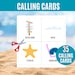 Beach Bingo, 50 Printable Beach Day Bingo Cards, Kids Printable, Summer ...