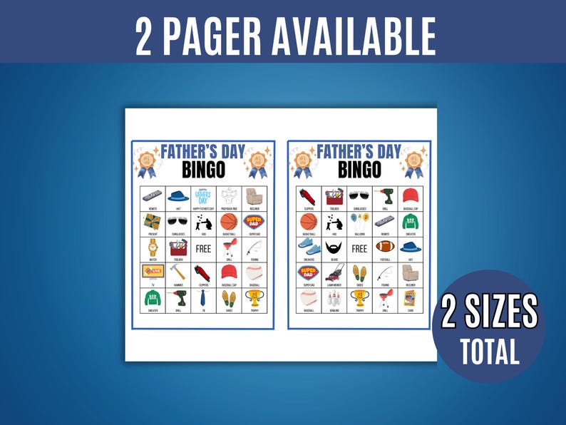Father's Day Bingo Printable, 75 Father's Day Bingo Cards, Father's Day ...