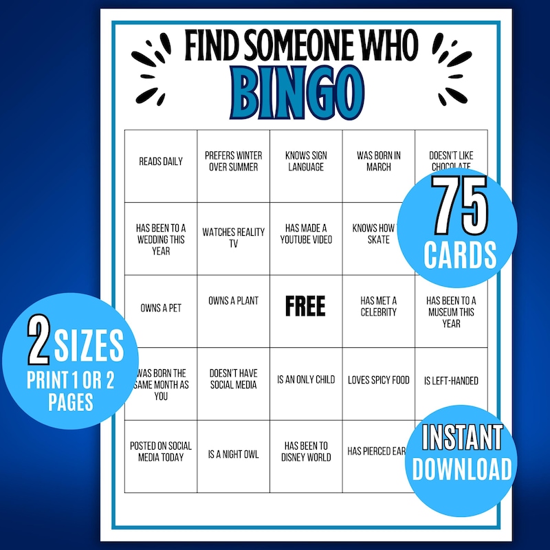 Bingo Find Me - Etsy