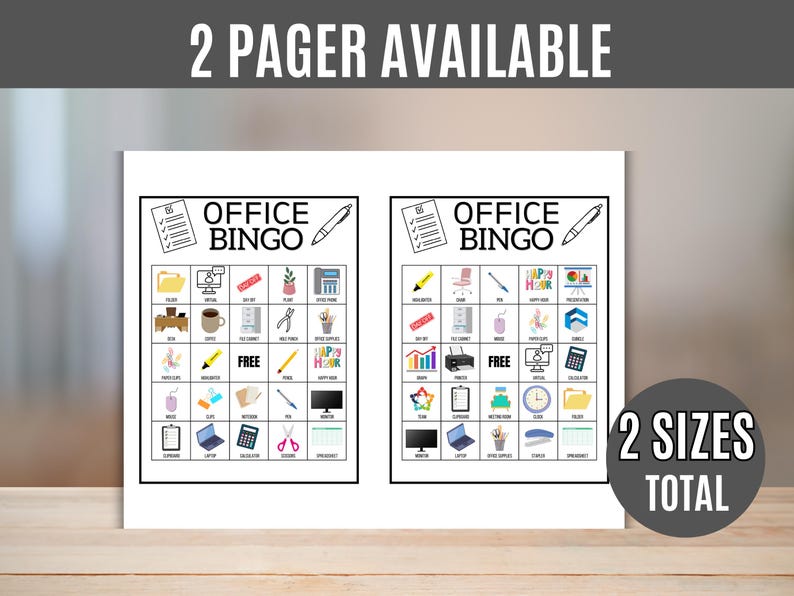Office Bingo, 50 Printable Office Bingo Cards, Work Bingo Game, Funny ...