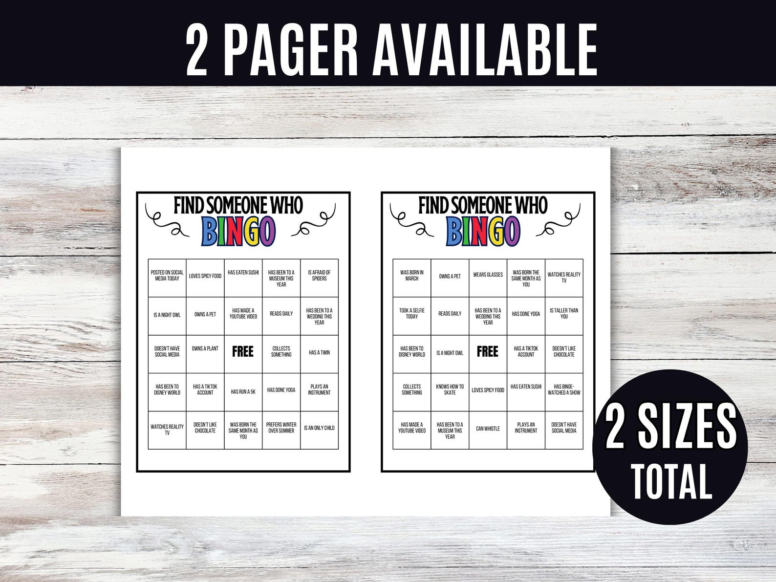 Find Someone Bingo, 75 Printable Ice Breaker Game, Team Building ...