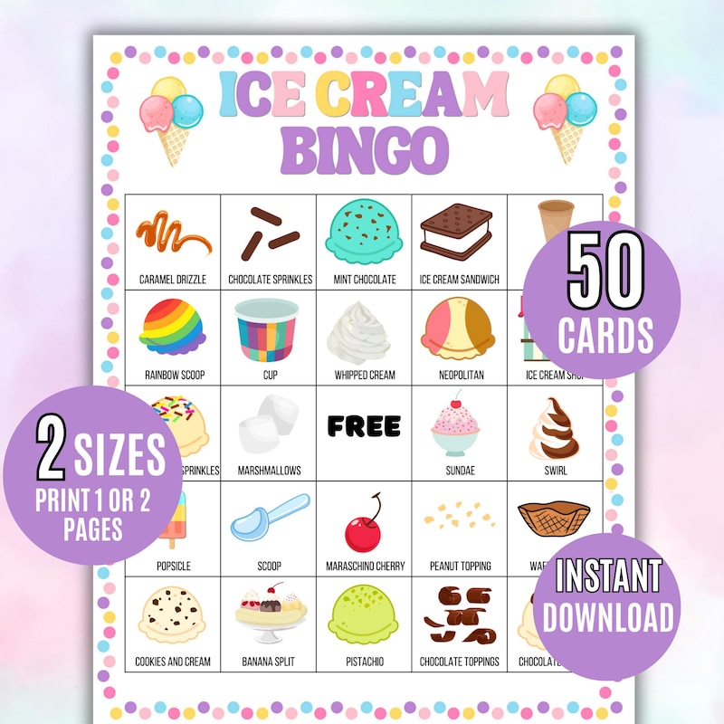 Birthday Ice Cream Card - Etsy UK