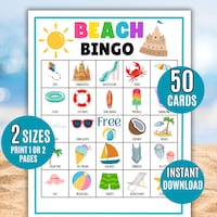 Printable Summer BINGO - Etsy