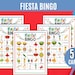 Fiesta Bingo, 50 Printable Fiesta Bingo Cards, Fiesta Activity for Kids ...